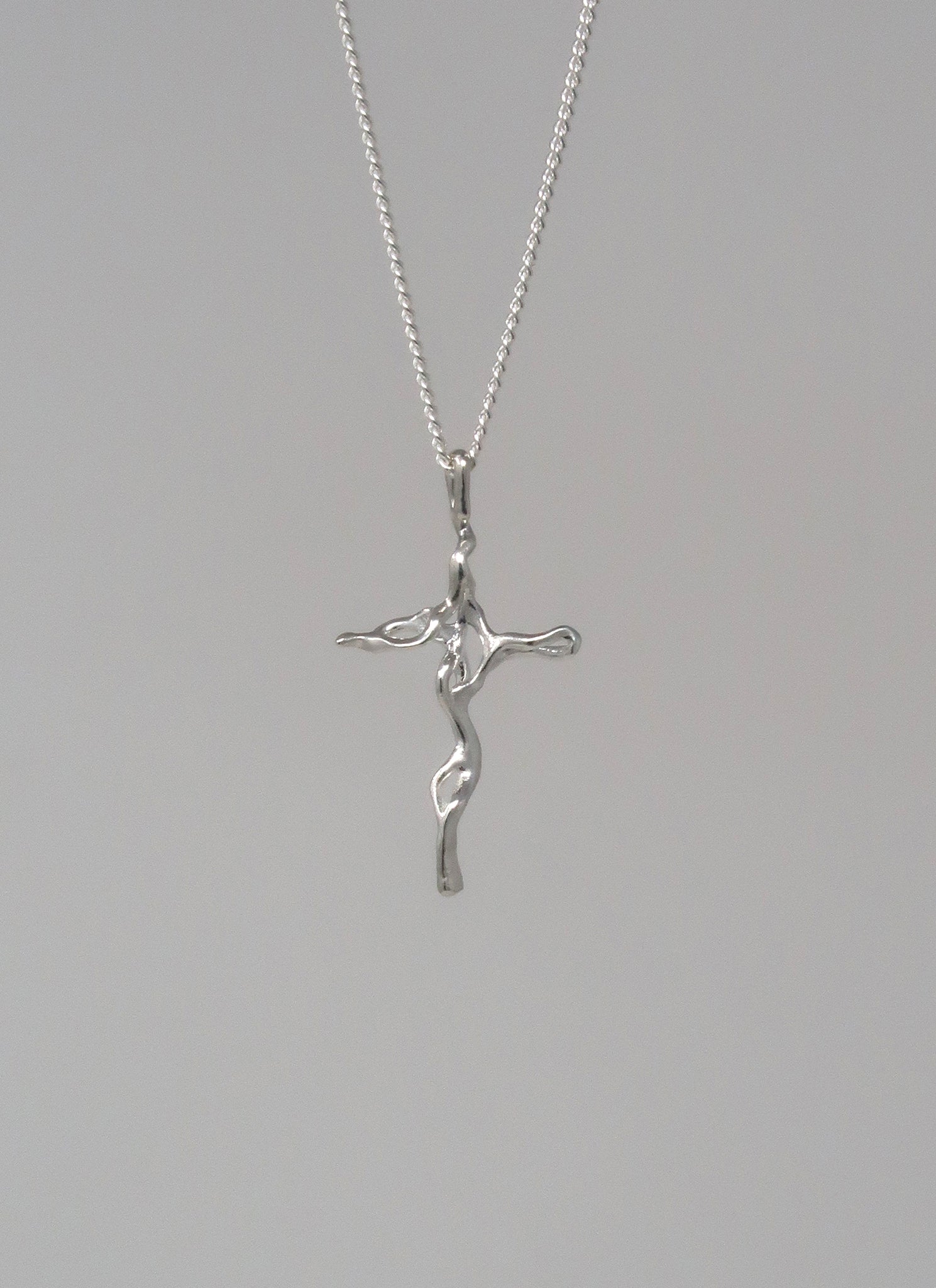 Smoke Cross - Fluid Form Embodying Spirituality | 925 Sterling Silver ...